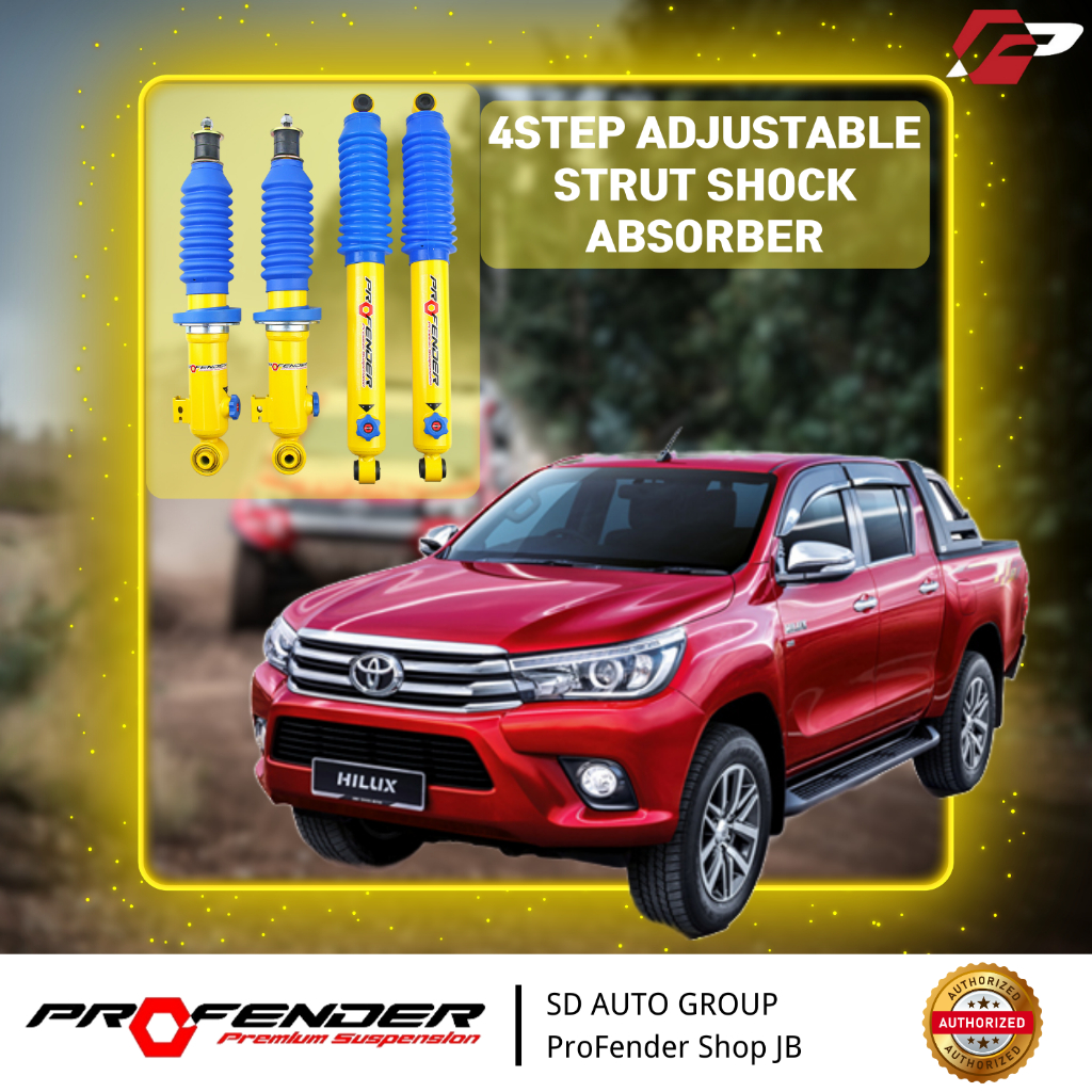 ProFender 4 Step Adjustable Strut Shock Absorber | Toyota Hilux Revo GUN125/126 | Shopee Malaysia