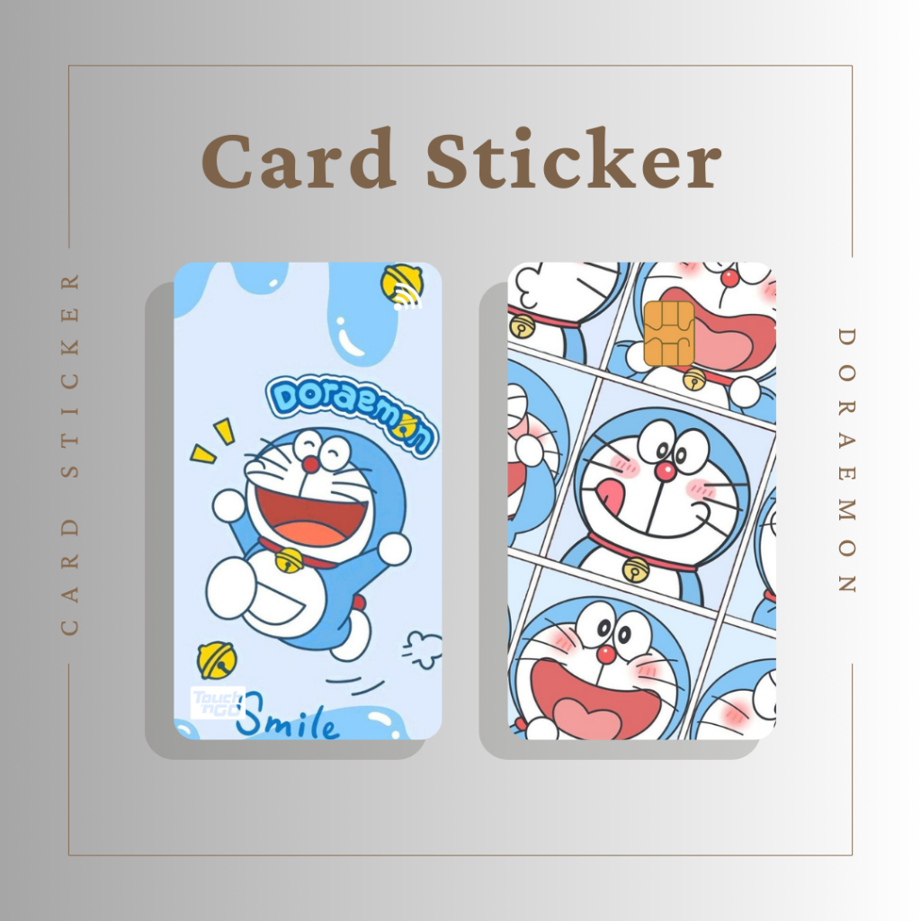 DORAEMON CARD STICKER - TNG CARD / NFC CARD / ATM CARD / ACCESS CARD ...
