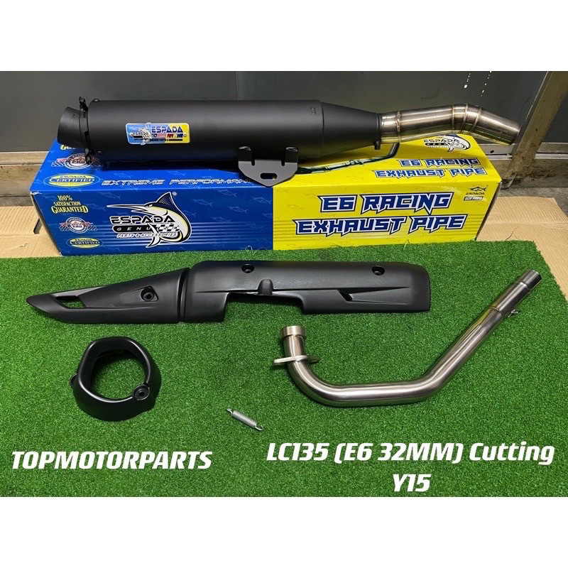 Exhaust Espada Std Cutting 100% Original Y15ZR/Y15/RS150/LC135/SRL115/SRL115FI EZXOS E4 E5 E6 E7 ...