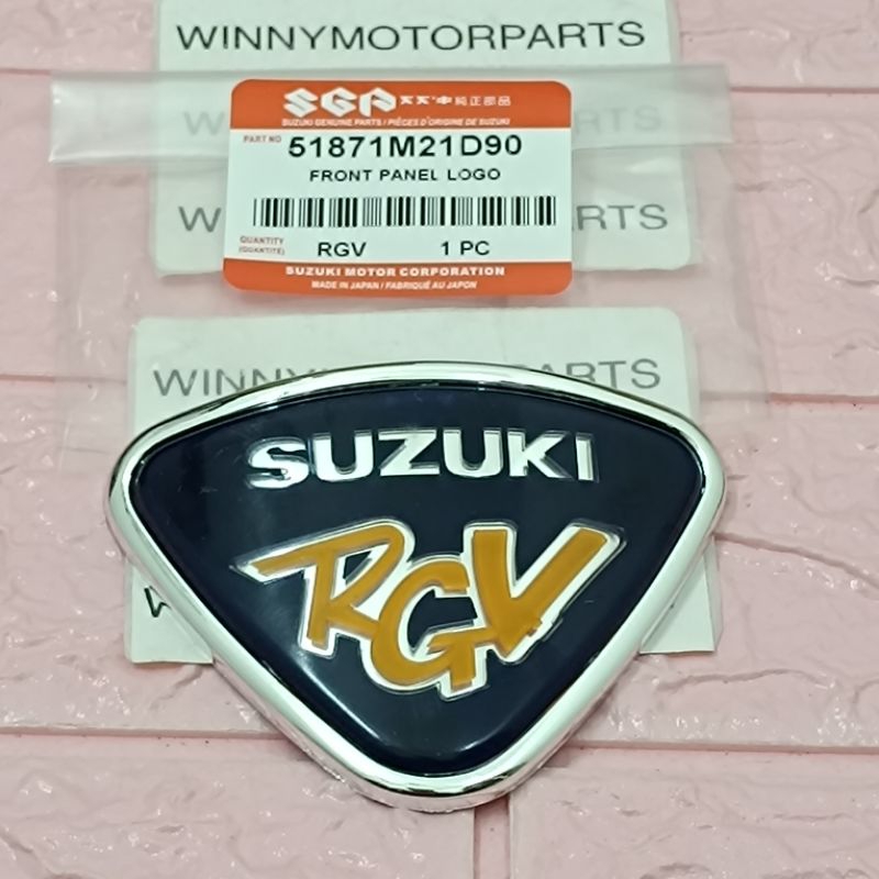 SUZUKI RGV RGV120 FRONT HORN LOGO EMBLEM DEPAN ORIGINAL THAI SUZUKI ...