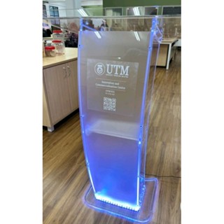 WE Rostrum Stand podium acrylic Rostrum with LED light | Shopee Malaysia