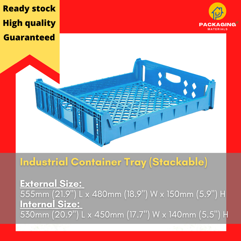 Industrial Container Tray Heavy Duty (Stackable) x 1 unit | Shopee Malaysia