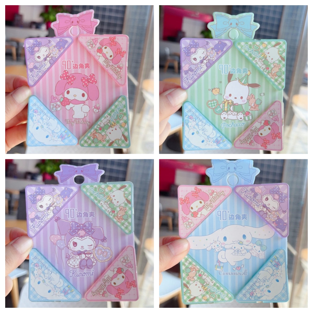 [READY STOCK] SANRIO CHARATER PAPER CLIP SET OF 4 KUROMI, MELODY ...