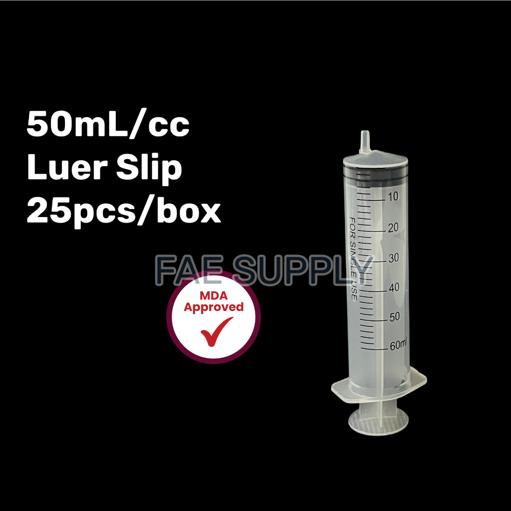 Syringe Picagari Luer Lock Luer Slip MDA 1/3/5/10/20/50 mL CC box packing bulk | Shopee Malaysia