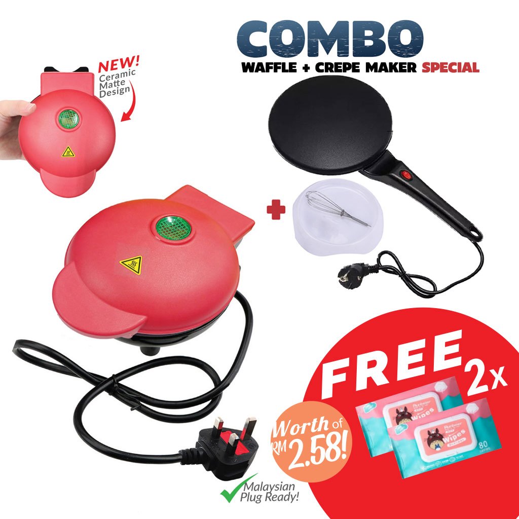 Waffle Maker Toaster Round Wafel Electric Mini Waffles Machine ...