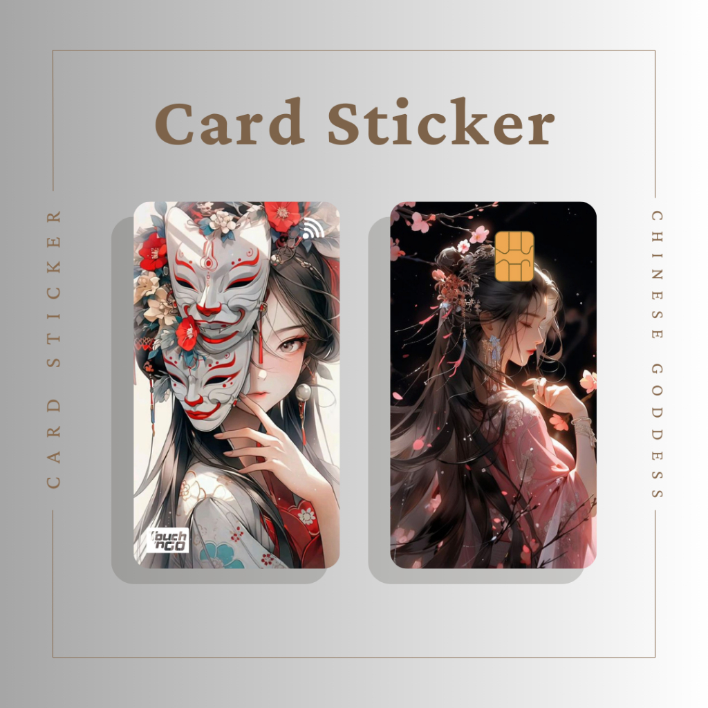CHINESE GODDESS CARD STICKER - TNG CARD / NFC CARD / ATM CARD / ACCESS ...