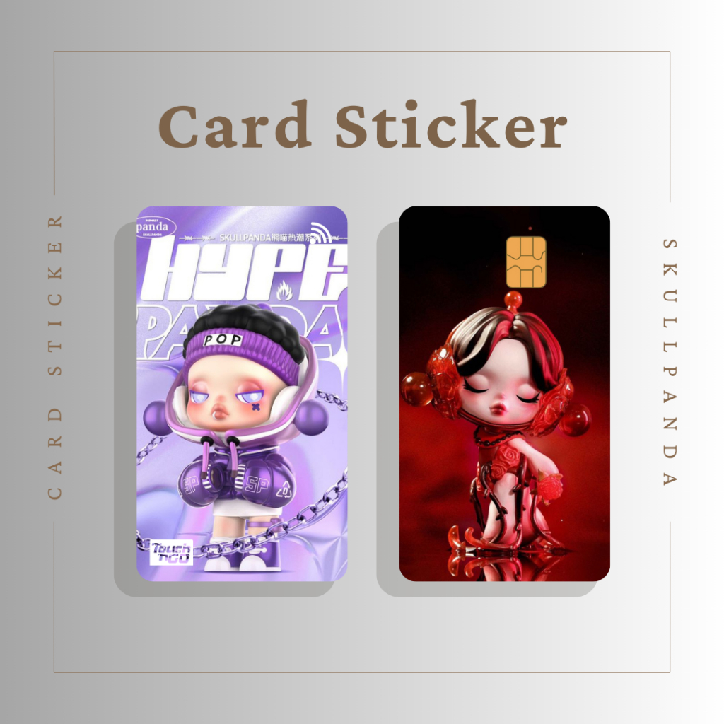 SKULLPANDA CARD STICKER - TNG CARD / NFC CARD / ATM CARD / ACCESS CARD ...
