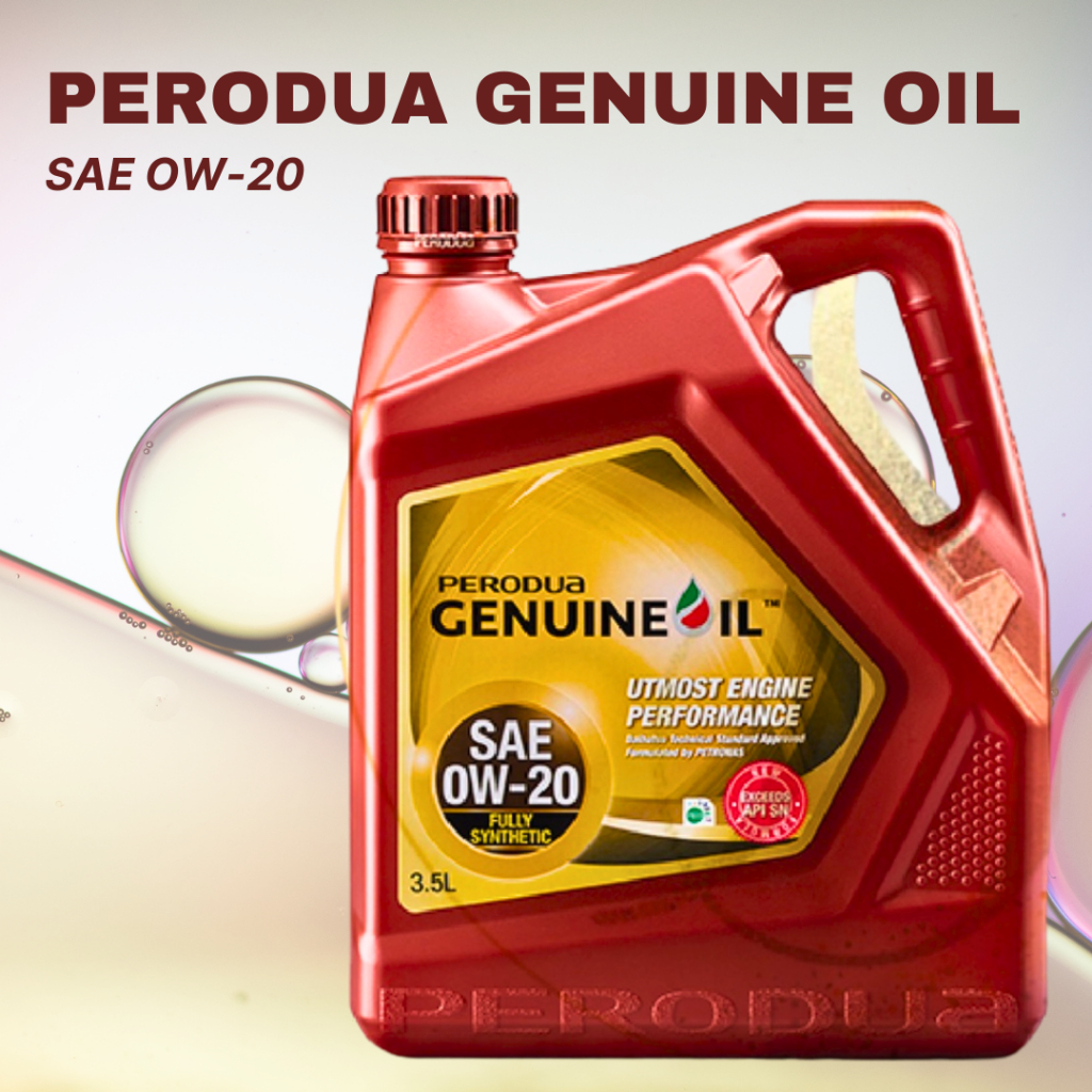 New Packing Perodua Engine Oil Fully Synthetic 0W20 0W-20 ( 3.5L ...