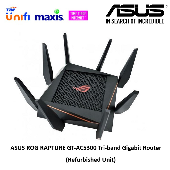 ASUS GT-AC5300 RT-AC5300 RT-AC88U RT-AC86U ROG RAPTURE AiMesh Router (PREOWNED UNIT) | Shopee ...