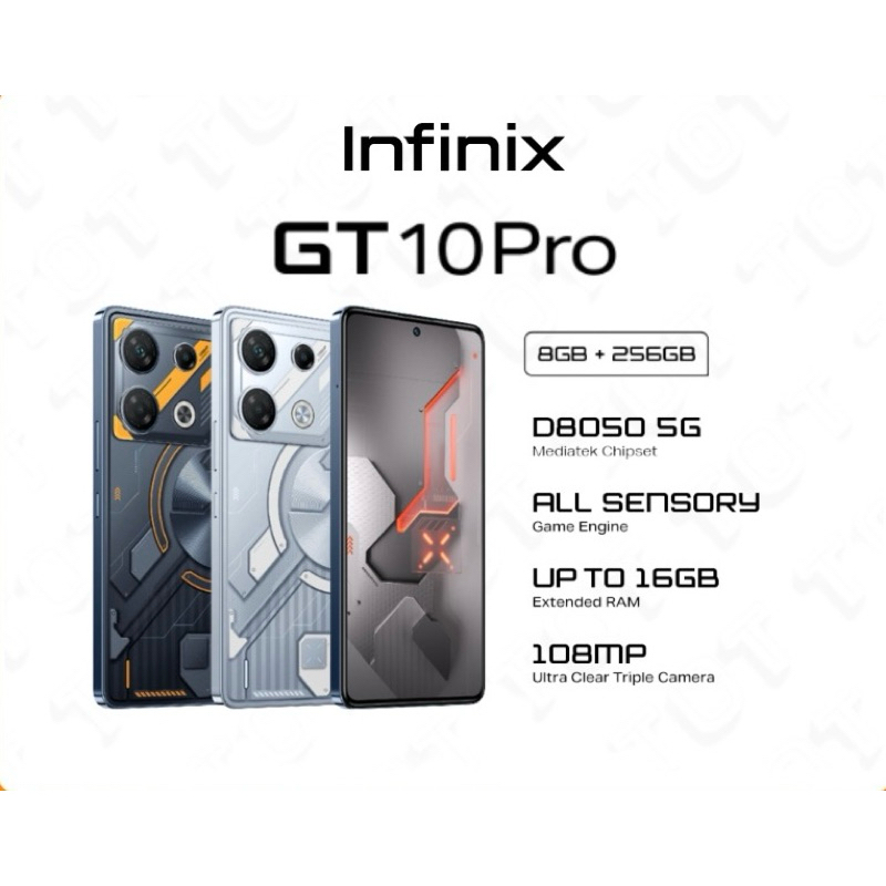 [Ready Stock] INFINIX GT 10 Pro 5G (256GB+ up16GB) MTK D8050 l 108MP l ...