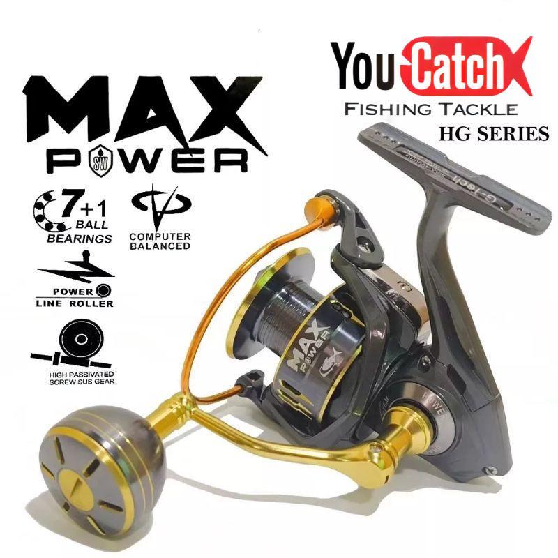 YOUCATCH G-TECH fishing reel MAX POWER SW4000PG 4000HG 5000PG 6000PG ...