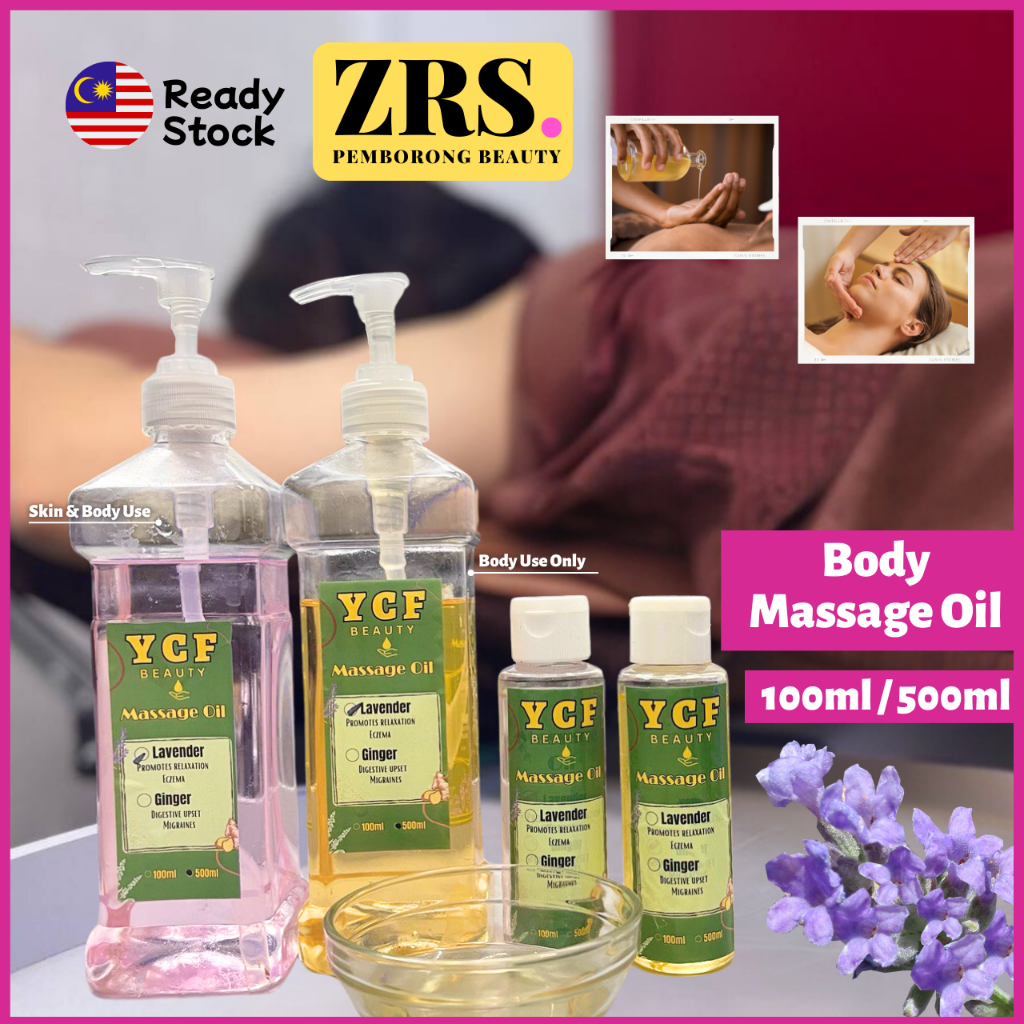 500ml minyak Urut/SPAMinyak Urut/muka badan Urut minyak siap sedia ...