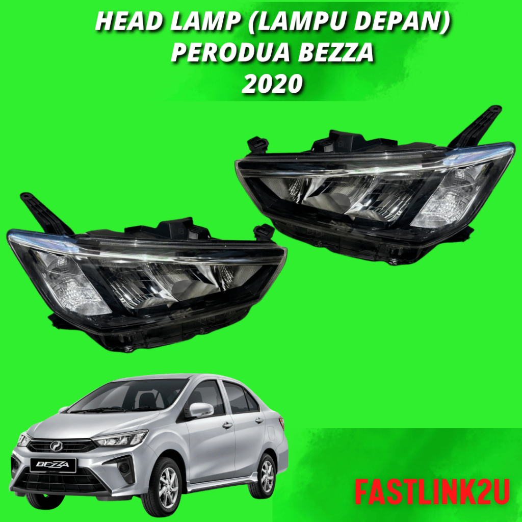 Fastlink Original Head Lamp Lampu Depan Perodua Bezza 2020 Original ...
