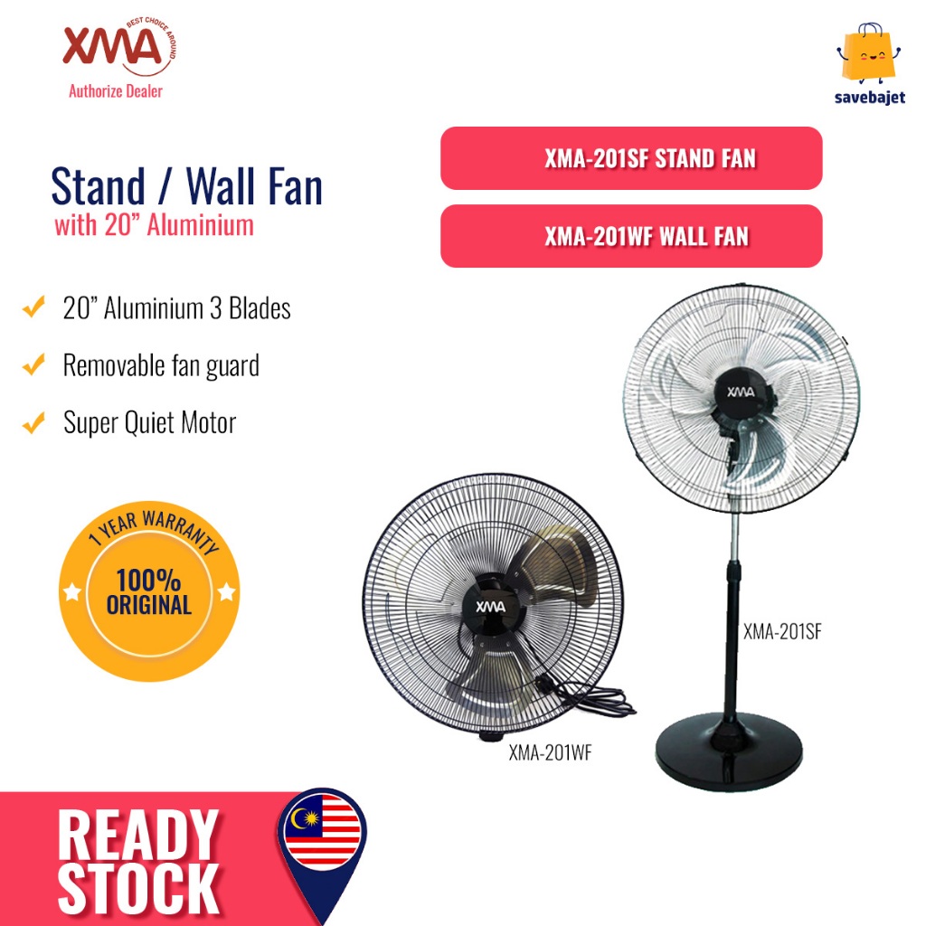 XMA Industrial Stand Fan (20") XMA-20ISF/Wall Fan XMA-20IWF | Shopee ...