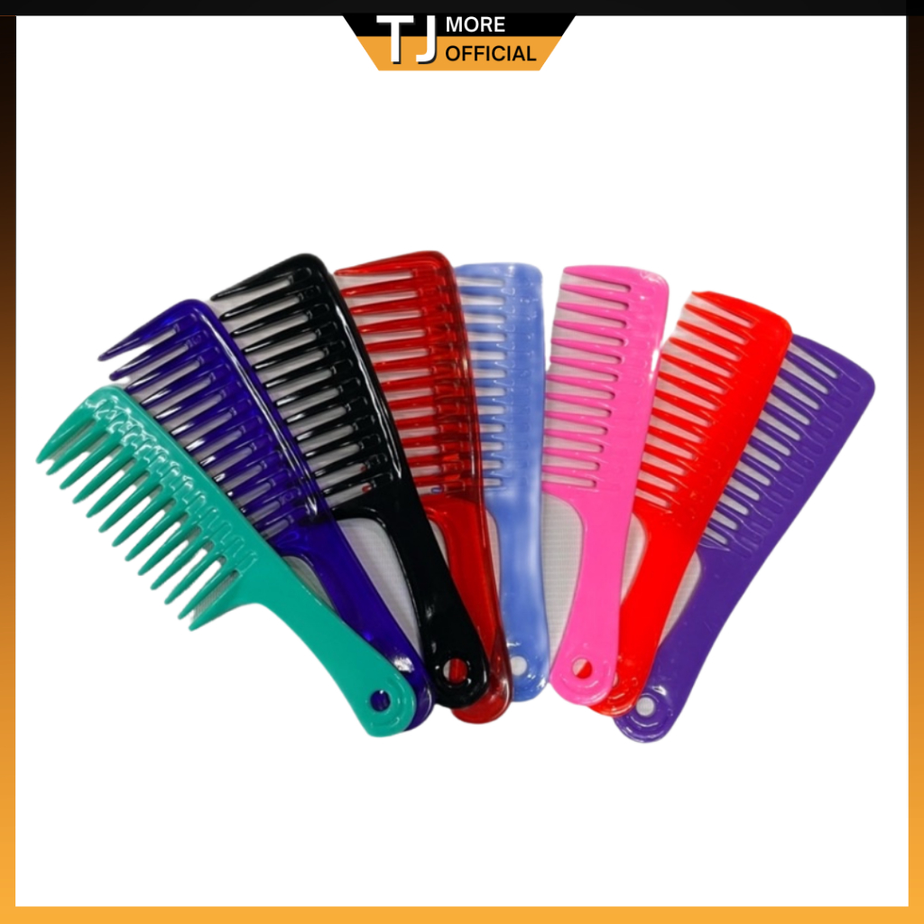 Big Hair Comb Large Tooth Wide Teeth Comb Sikat Gigi Besar 宽齿平大梳子 ...