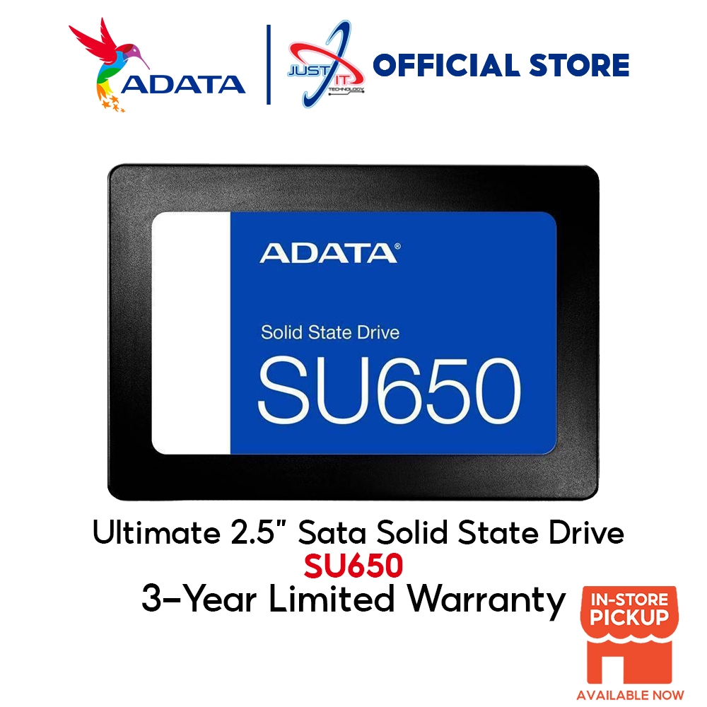 ADATA SU650 SATA III 2.5 SATA SSD / STORAGE ( 120GB / 240GB / 256GB ...