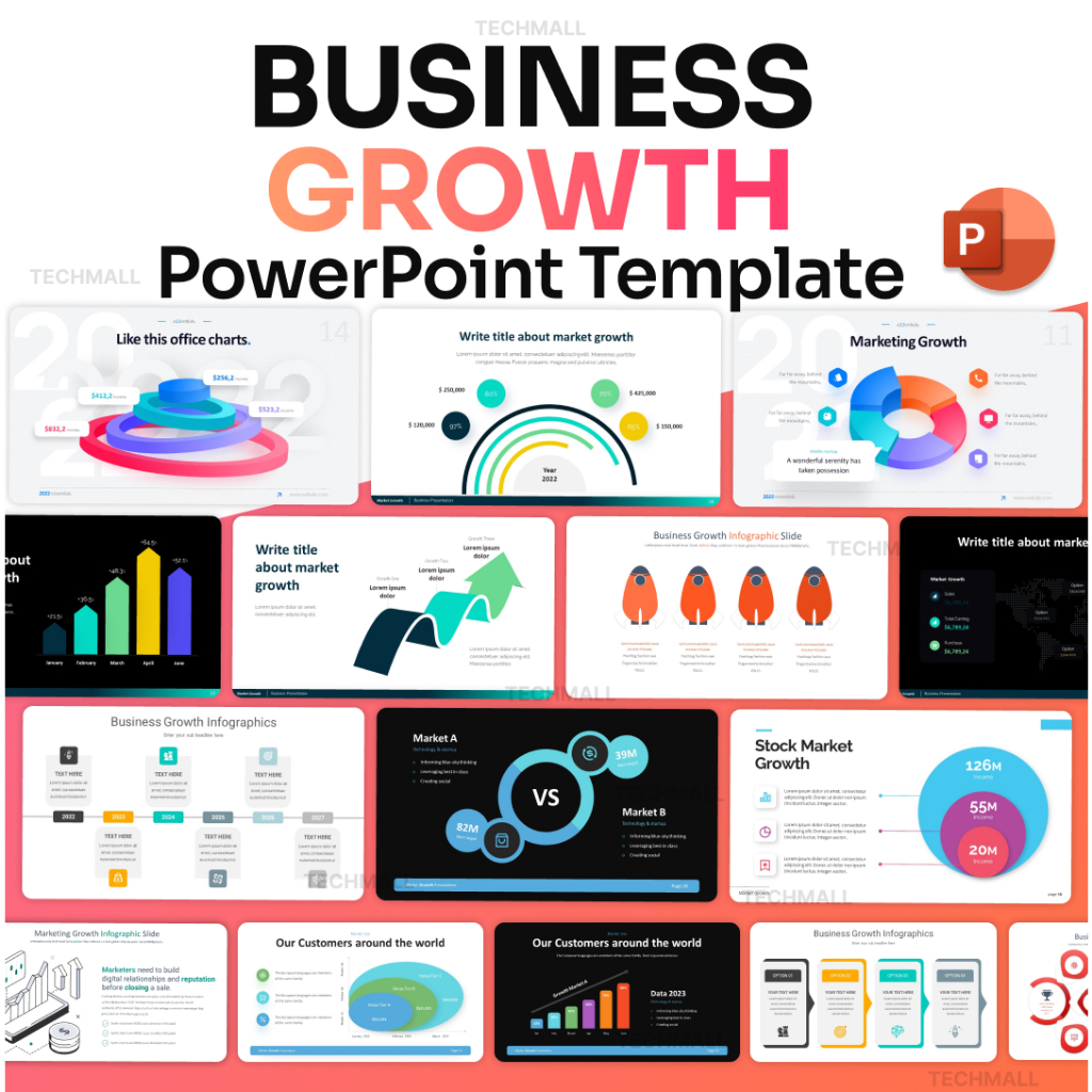 Business Growth Infographics Powerpoint Presentation Template Shopee