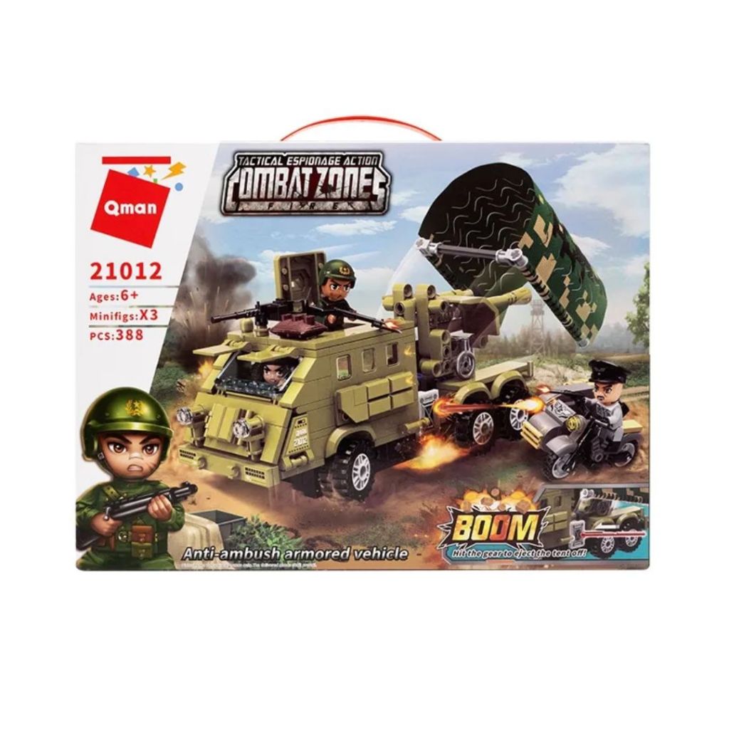 Qman Tactical Espionage Action Combat Zone Blocks Anti-ambush Armored ...