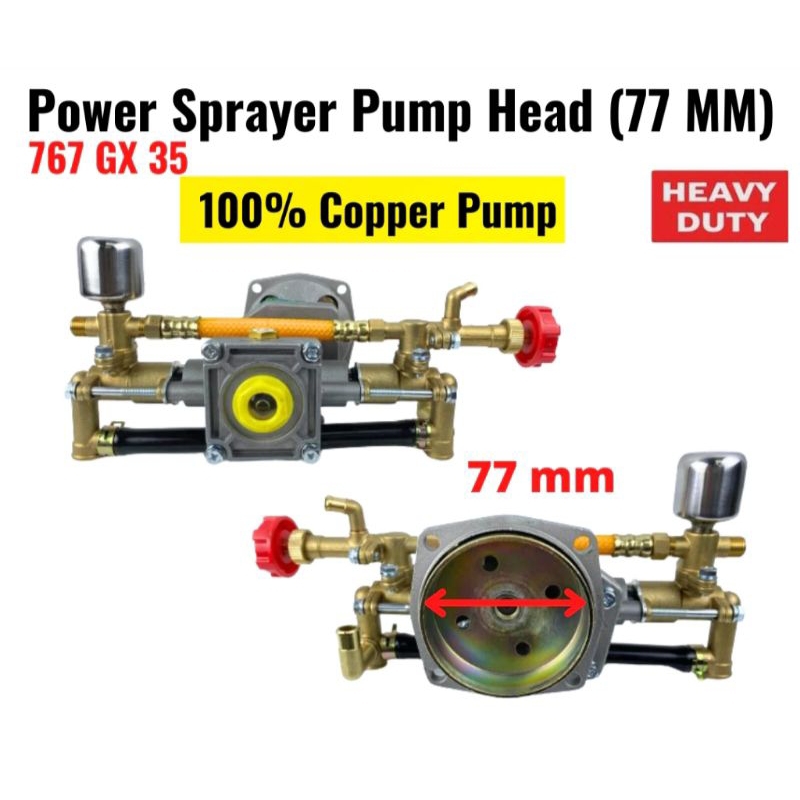 Power Sprayer Ceramic Pump Head 54mm / 77mm Thailand Turbo Power ...