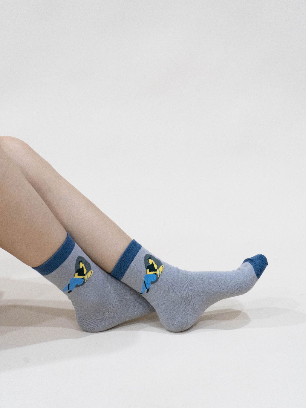 Rare Pocket Lying Flatism Series Socks 躺平系列袜子 | Blue & Grey | One Size ...