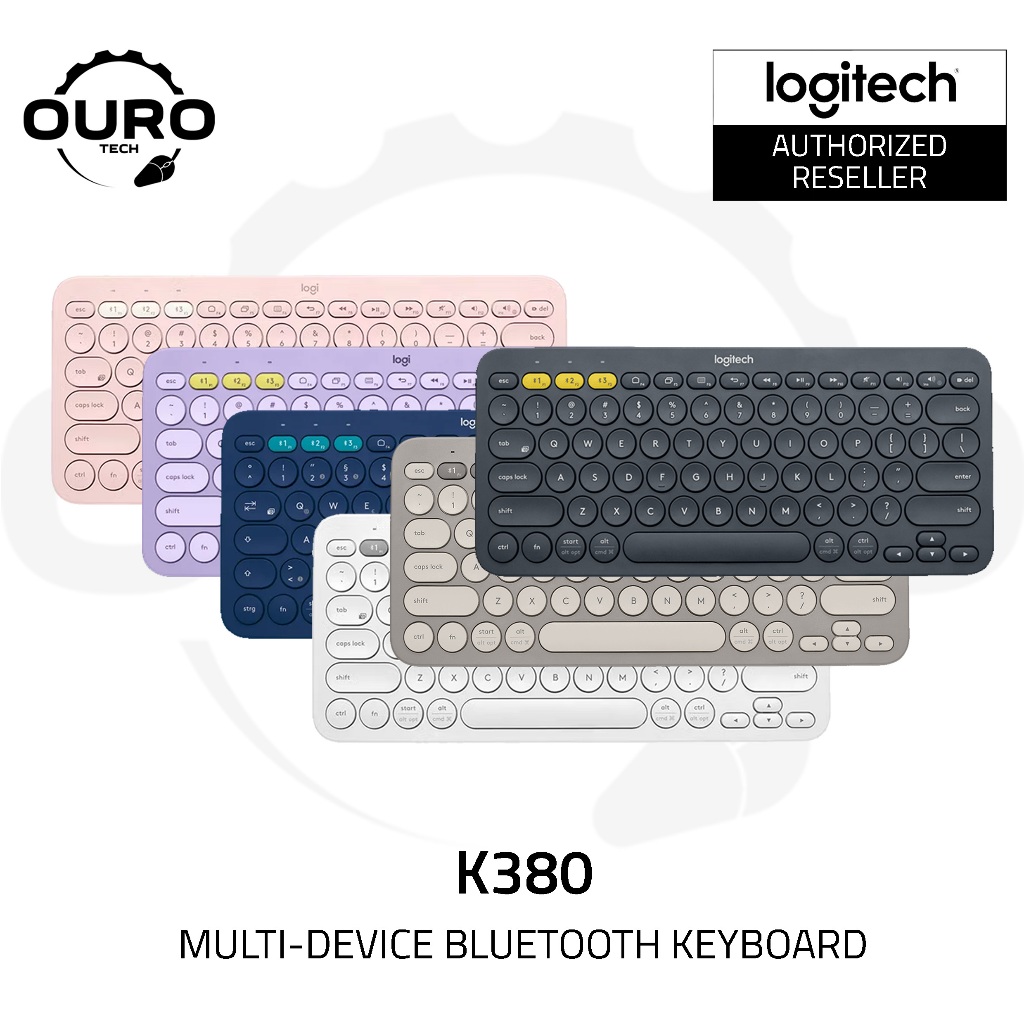 LOGITECH K380 MULTI-DEVICE BLUETOOTH KEYBOARD (BLACK,ROSE,WHITE,SAND ...