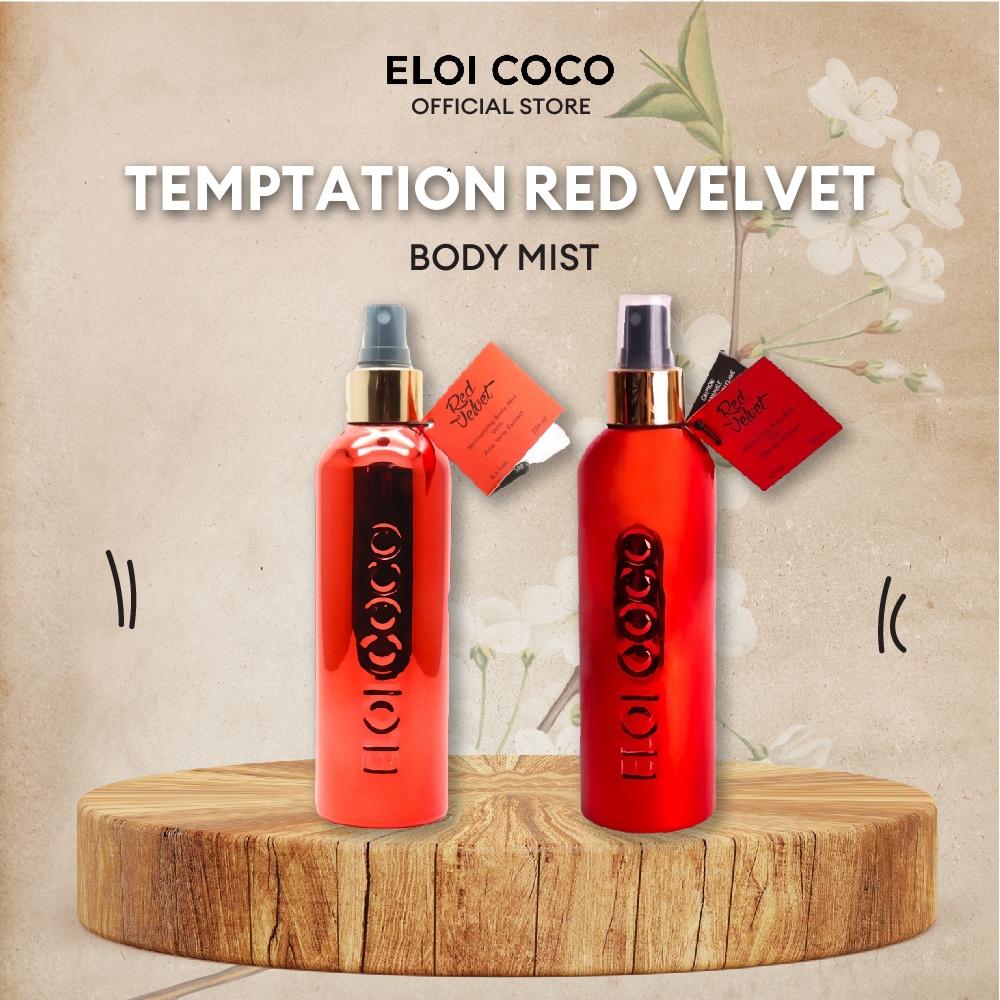Eloi Coco Temptation Red Velvet Body Mist 250ml Spray Long-lasting ...