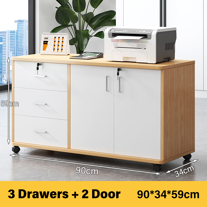 DO Office File Cabinet With Lock Wooden Filing Drawer Cabinets With ...