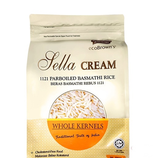 Ecobrown's Sella Cream Basmathi Rice 2kg | Shopee Malaysia