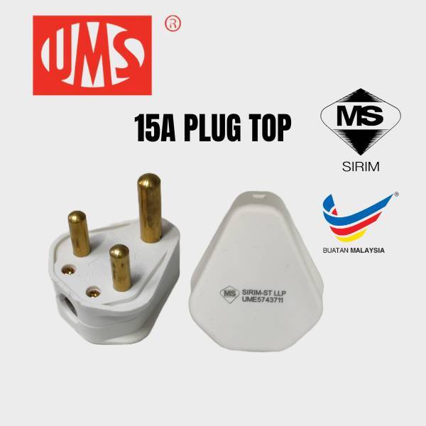 (SIRIM) UMS 15A PLUG TOP with SIRIM APPROVED | Shopee Malaysia