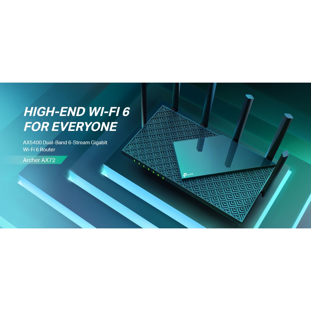 TP-LINK Archer AX72 AX5400 Dual-Band Gigabit Wi-Fi 6 Router | Shopee ...