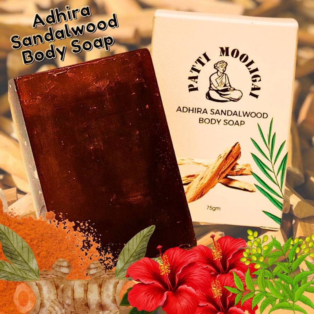 PATTI MOOLIGAI ADHIRA SANDALWOOD BODY SOAP X2 COMBO PACK | Shopee Malaysia