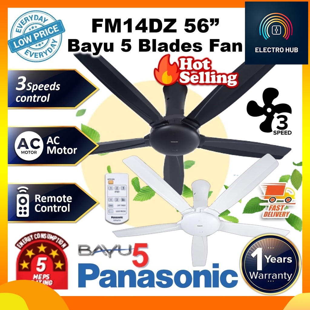 HOTPanasonic Bayu 5 Blades FM14DZ F-M14DZVBWH 56" | Panasonic FM14CZ F ...