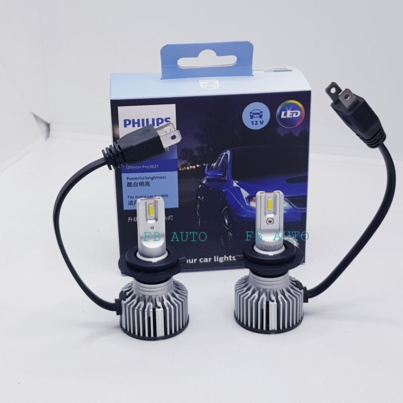 Philips H7 Ultinon Pro3021 12/24V 20W LED Headlight Bulb Powerful ...