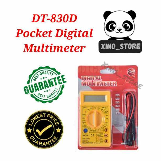 DT-830D Digital Multi meter DT-830 Pocket Digital Multimeter for ...