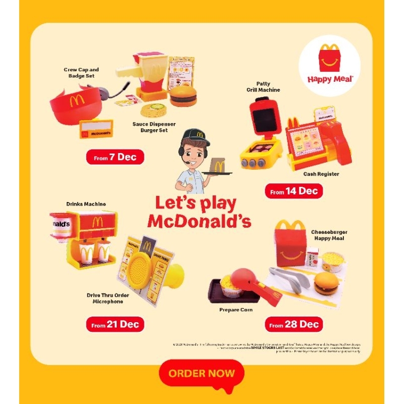 MCD Happy Meal - McDonald's Playset | Shopee Malaysia