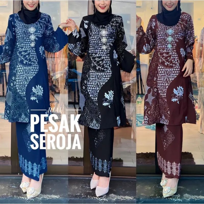 RIAU PESAK BATIK SEROJA BAJU KURUNG BATIK | Shopee Malaysia