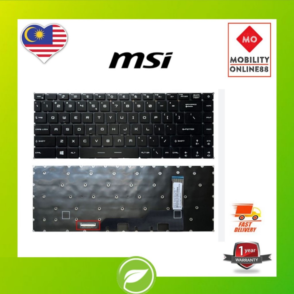 MSI GE66 Laptop Keyboard | Shopee Malaysia