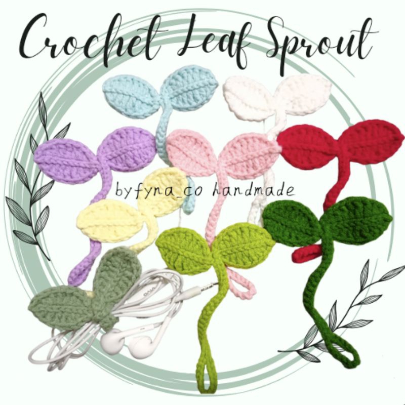 Ready stock | Crochet Leaf Sprout cute | Shopee Malaysia
