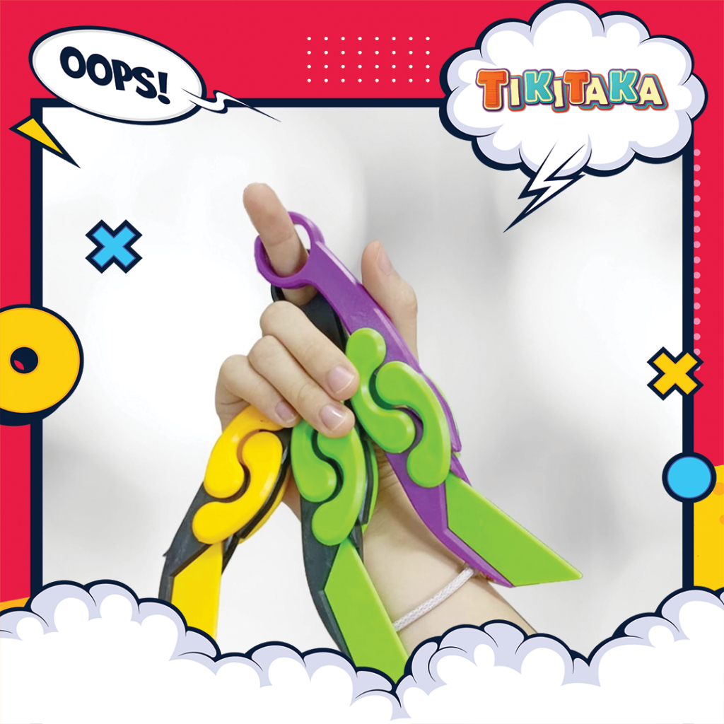 Ring Knife Toy Decompression Stress Relief Toy Plastic Fake Knife Small ...