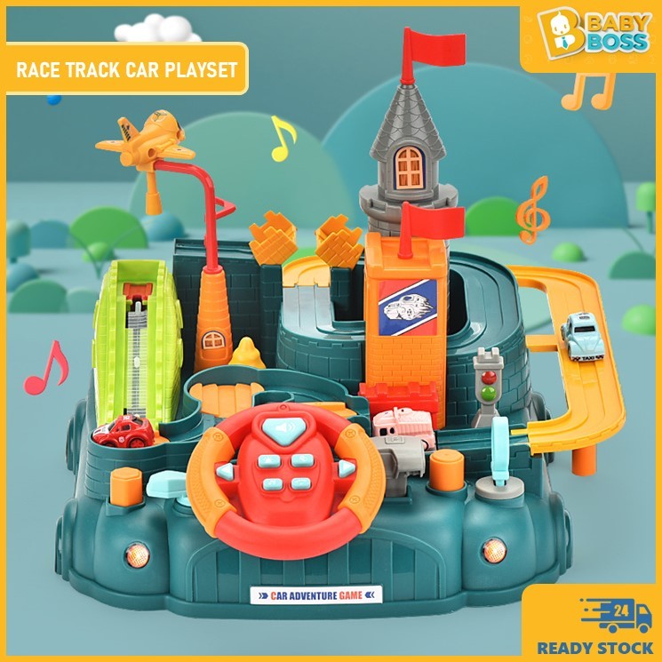 BabyBoss Kids Race Track Car Adventure Toy for Toddlers Educational Car ...