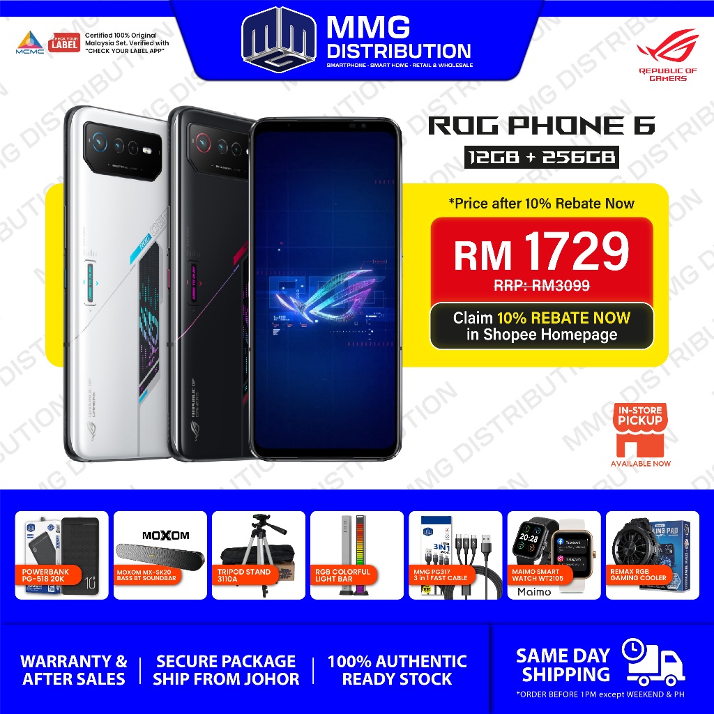 [MY SET] Asus ROG Phone 6 5G (16GB+512GB / 12GB+256GB) - READY STOCK, 1 ...