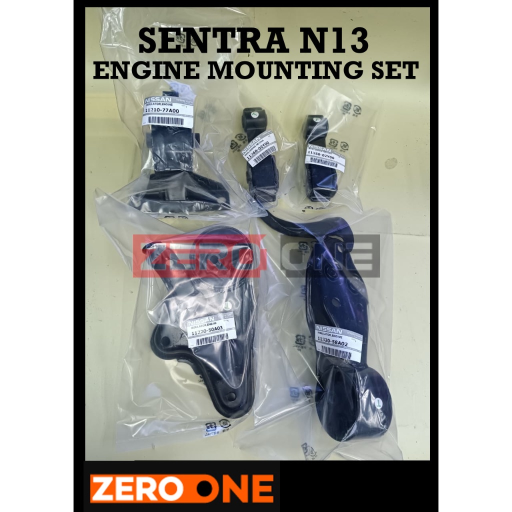 NISSAN SENTRA N13 1.5cc AUTO GEAR / ENGINE MOUNTING SET 5PCS | Shopee ...
