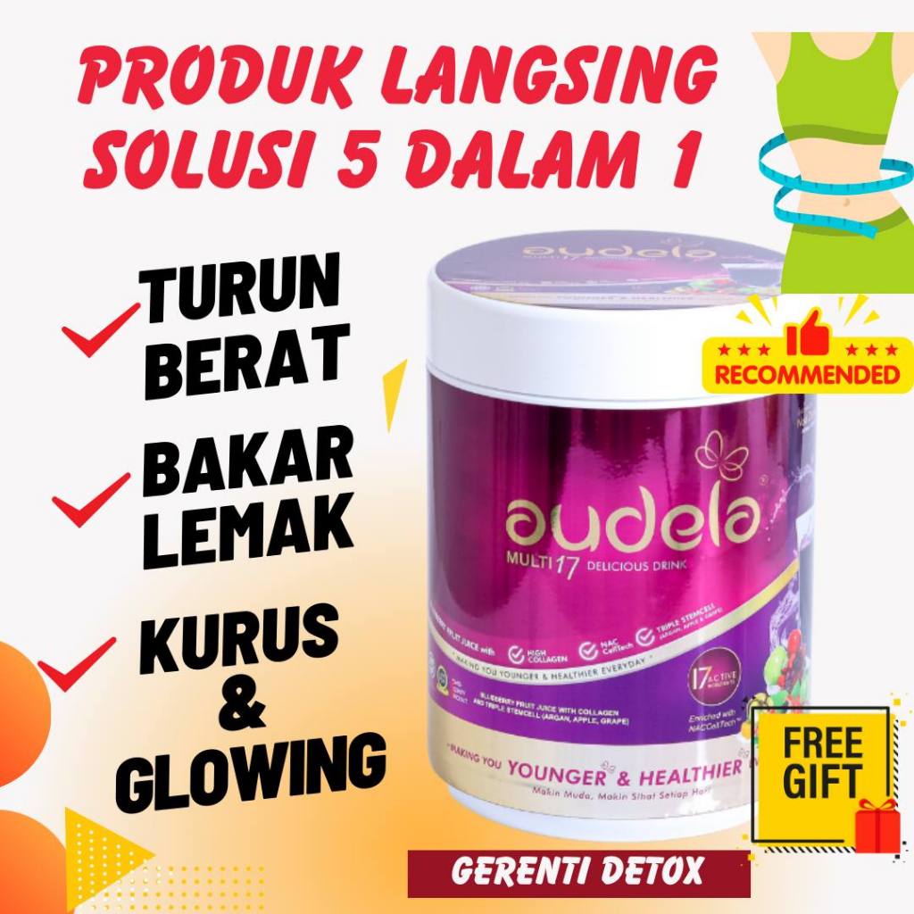 Best Selling🔥| Audela Multi 17 (tub) 5 IN 1 | Produk Kurus | DETOX ...