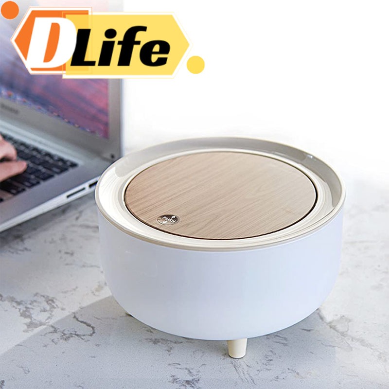D.life Mini Desktop Trash Can, Countertop Tiny Trash Can with Lid for ...