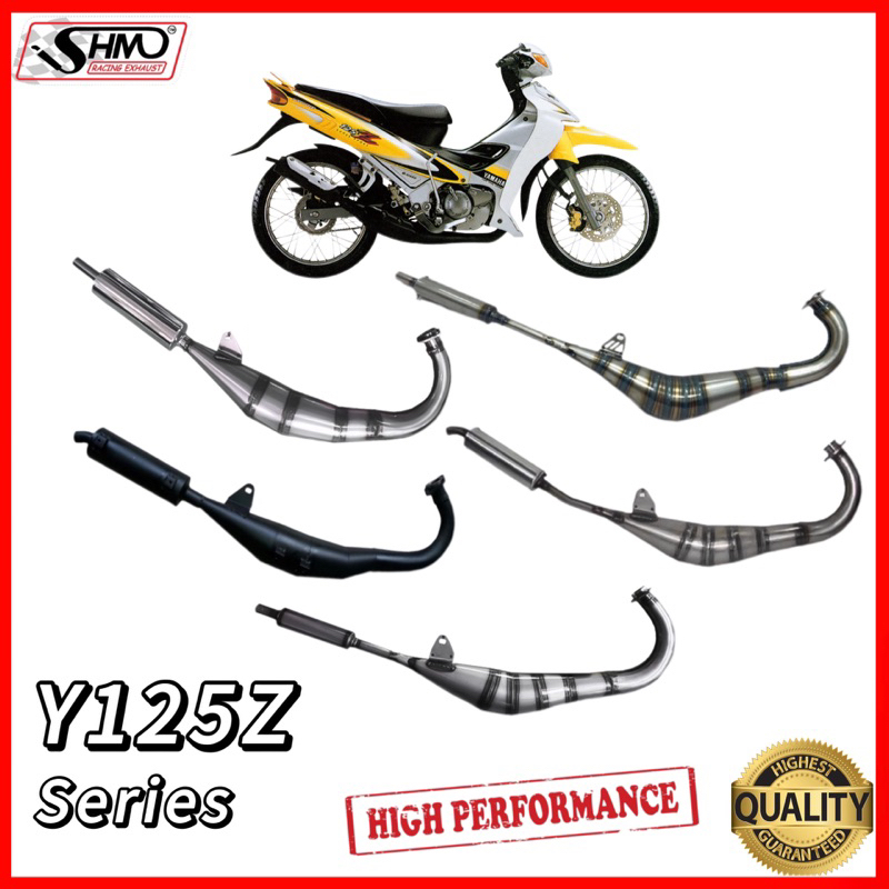 YAMAHA Y125Z Exhaust 🔥SHM Exhaust🔥 - Std Open, Open B, Pipe On (Spec 2 ...