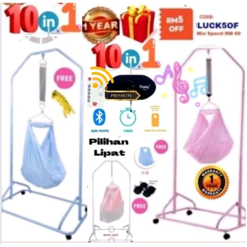 💖Same Daydelivery+Limited Offer+1Y Waranty💖Full Set Buaian Elektrik💖 ...