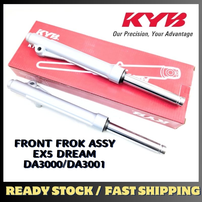 HONDA EX5 EX5 DREAM EX5DREAM EX5D KYB FRONT FORK ASSY DAMPER FORK ASSY FORK DEPAN 100% ORIGINAL ...