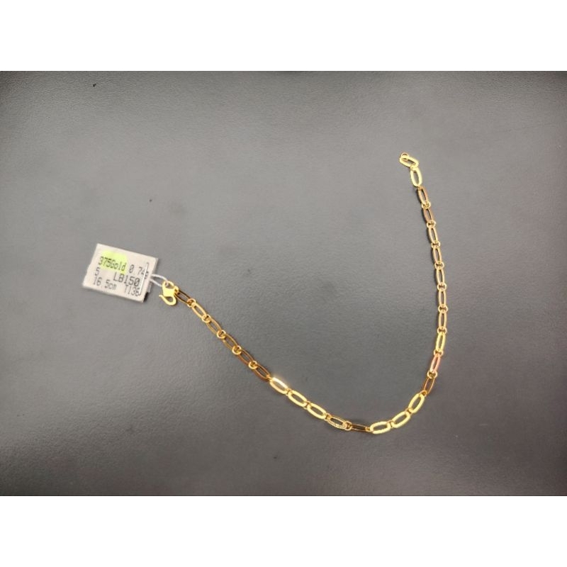 Emas 375 rantai tangan paper clip (T136) | Shopee Malaysia