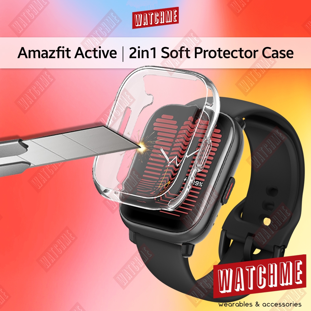 Amazfit Active Protector Case, 2in1 Soft Casing With Screen Cover (for ...