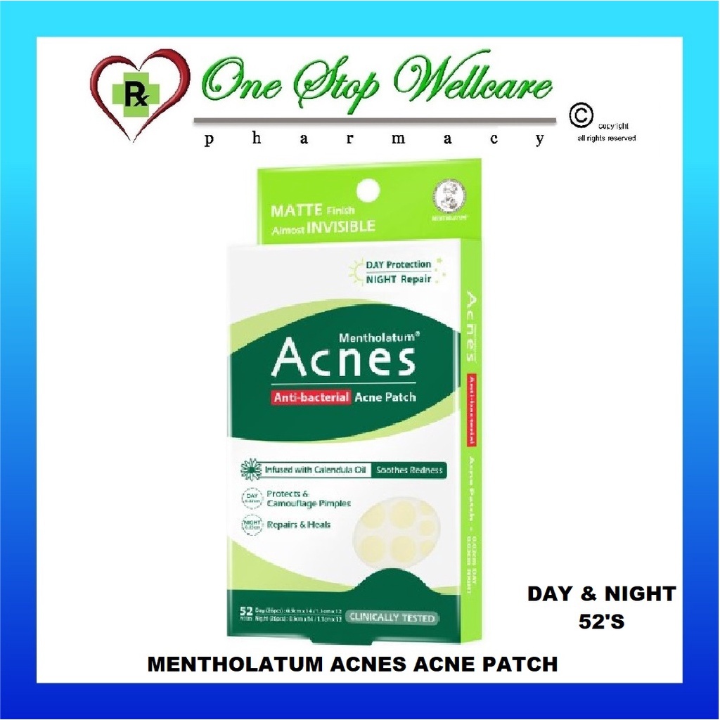 MENTHOLATUM ACNES ACNE PATCH (DAY 36'S/NIGHT 36'S/DAY & NIGHT 52'S ...